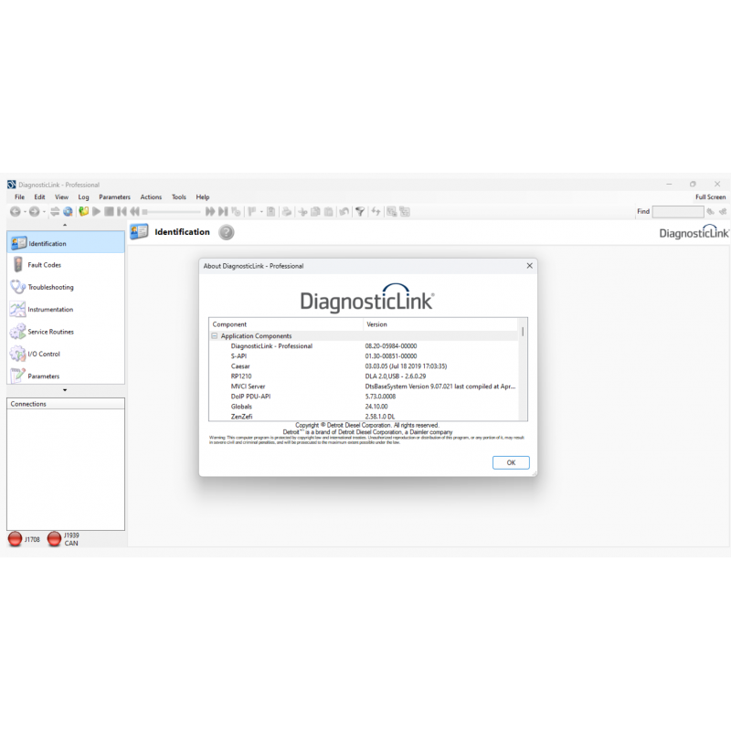 DETROIT DIESEL DIAGNOSTIC LINK 8.20 SP1 LEVEL 10-10-10 [2024]